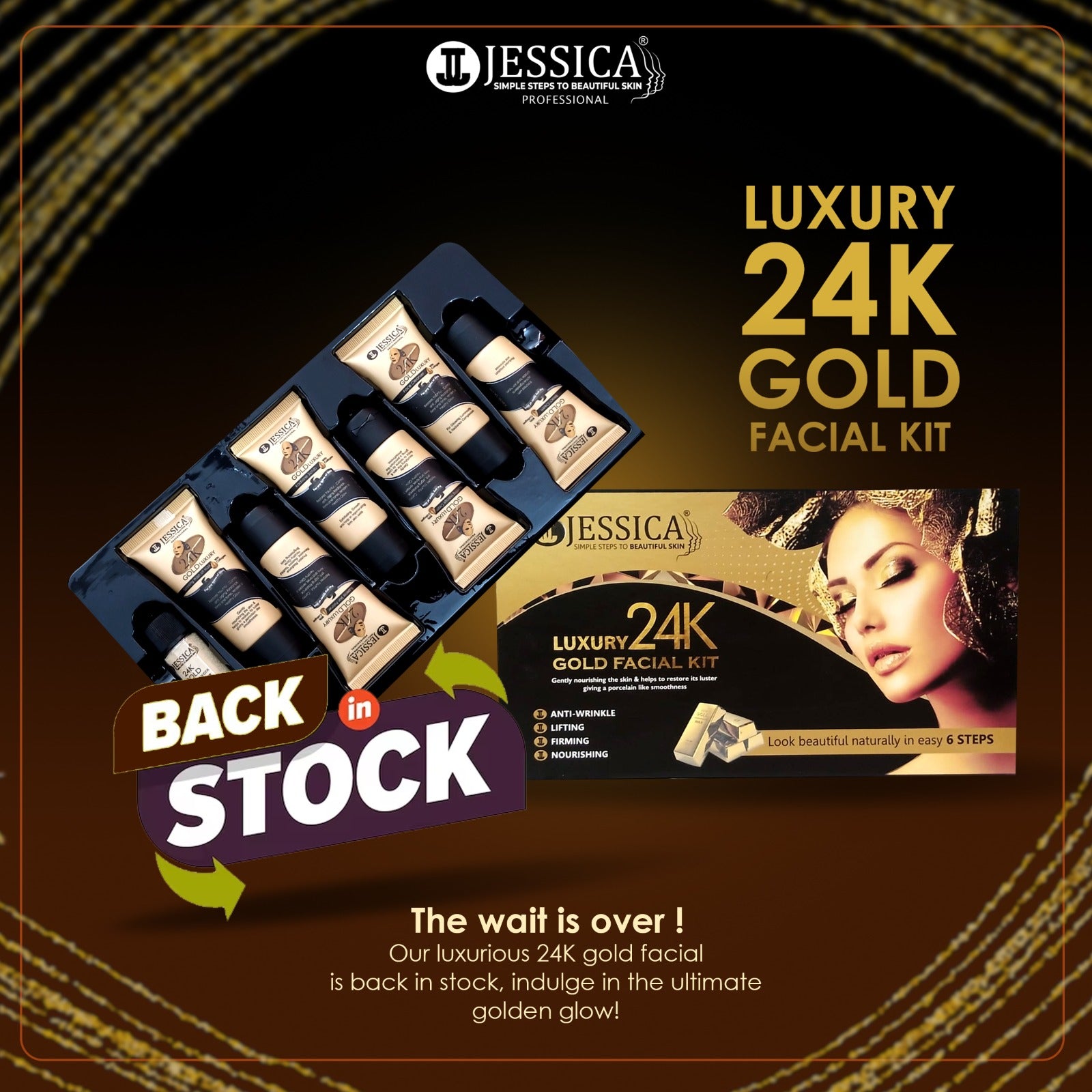 GOLD FACIAL STUDENT KIT [6 STEPS ] – JESSICA COSMETIC